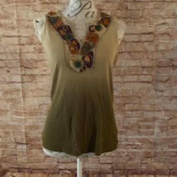 David Cline | Tops | David Cline Embellished Beaded Top | Poshmark